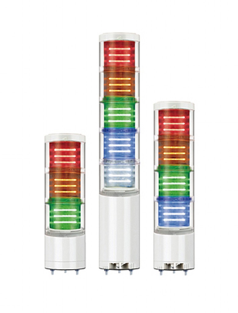 QTC70ML/QTCA70ML-Ø70mm Direct Mount Type LED Steady/Flashing Tower ...