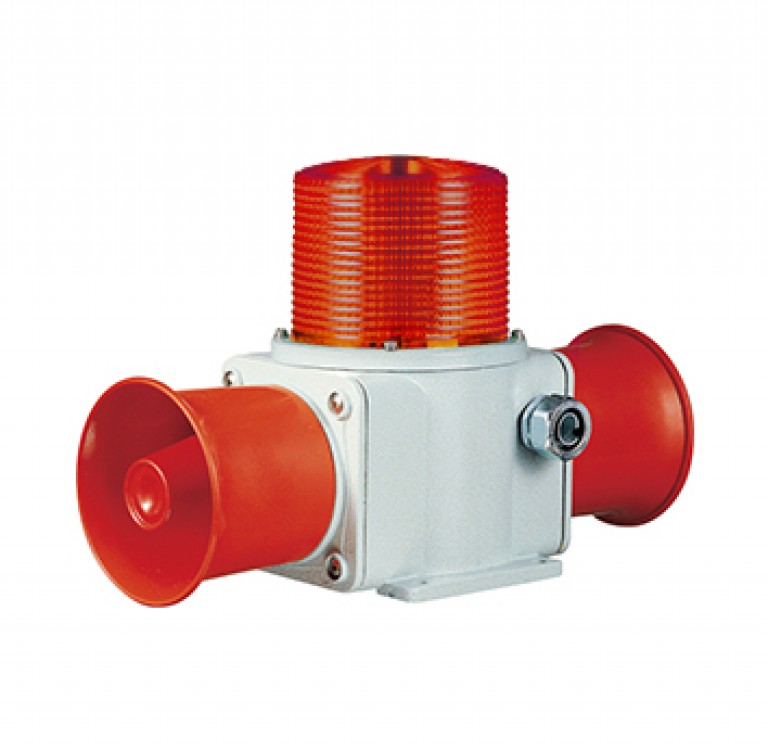 SHD2L-Heavy-Duty LED Steady/Flashing Warning Light & Electric Horn ...